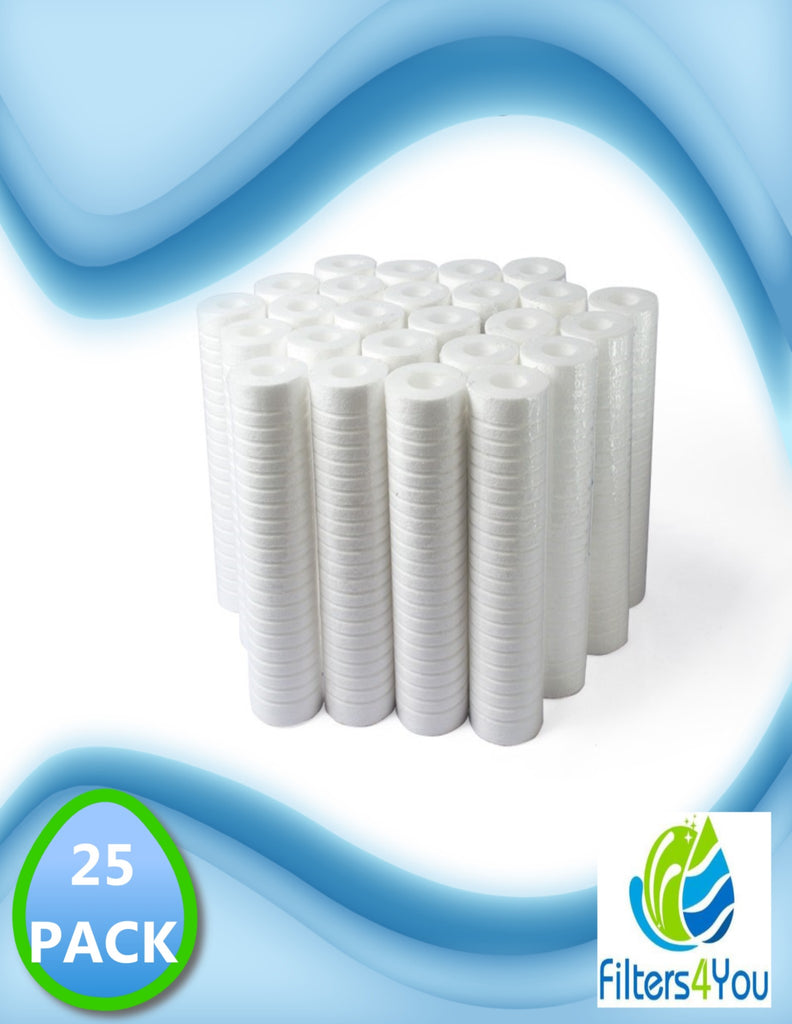 50 pk 10"x2.5" 5 Micron Grooved Sediment Melt Blown Filters Cartridges — Filters4you